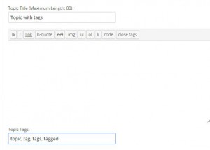 Topic Tags · bbPress Codex